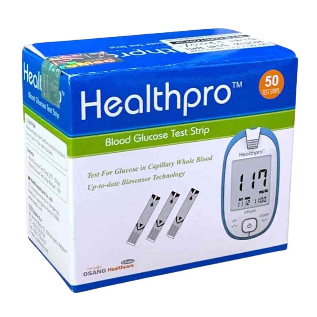 HealthPro Glucose Test Strip 50 & 25 pcs – V Shop