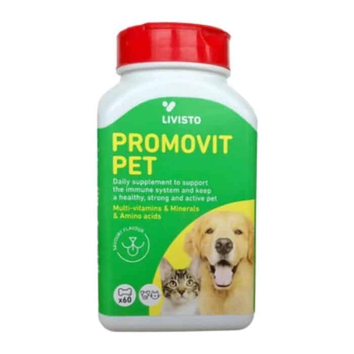 Livisto Promovit Pet Multi-Vitamins, Minerals & Amino Acids 15 Tablets ...