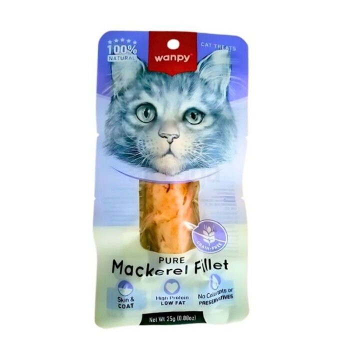 Wanpy Cat Treat Real Mackerel Fillet 25g Piece – V Shop