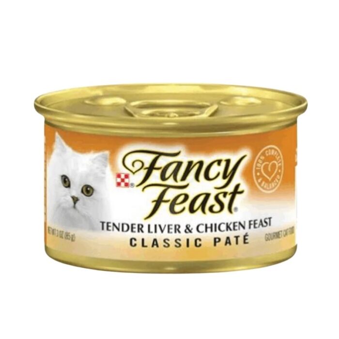 Fancy Feast Cat Food Tender Liver & Chicken Feast Classic – 85g Pouch ...