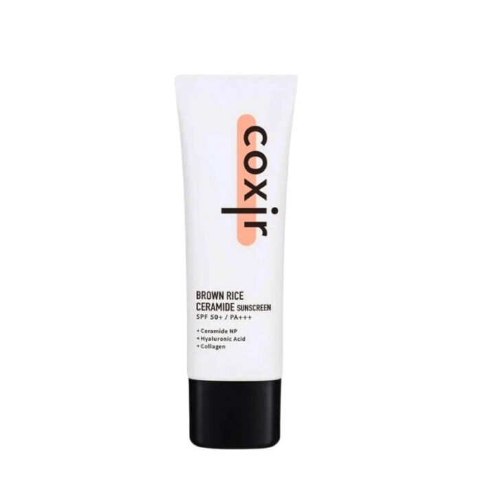 Coxir Brown Rice Ceramide Sunscreen SPF 50+ PA+++ – 50ml – V Shop